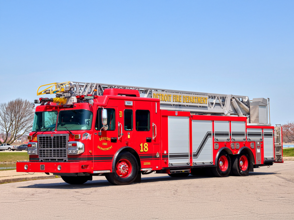 100' Rear Mount Ladder - Atlantic Coast Fire Trucks